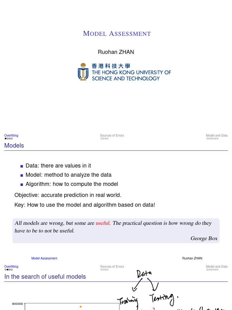 3 Model Assessment Annotated | PDF | Mean Squared Error | Errors And Residuals