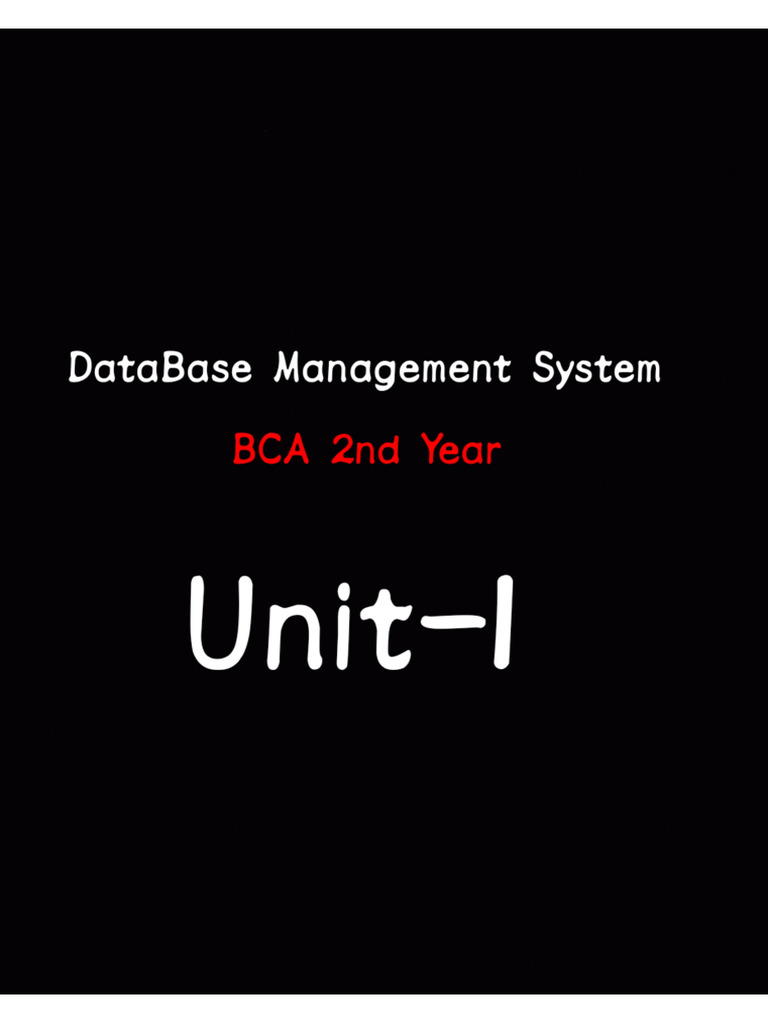 DBMS 2ndyear-2 | PDF
