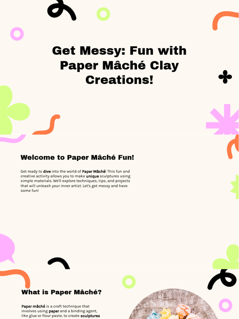 Slidesgo Get Messy Fun With Paper Mache Clay Creations ...
