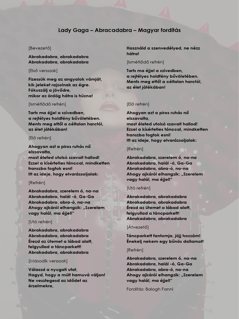 Abracadabra | PDF