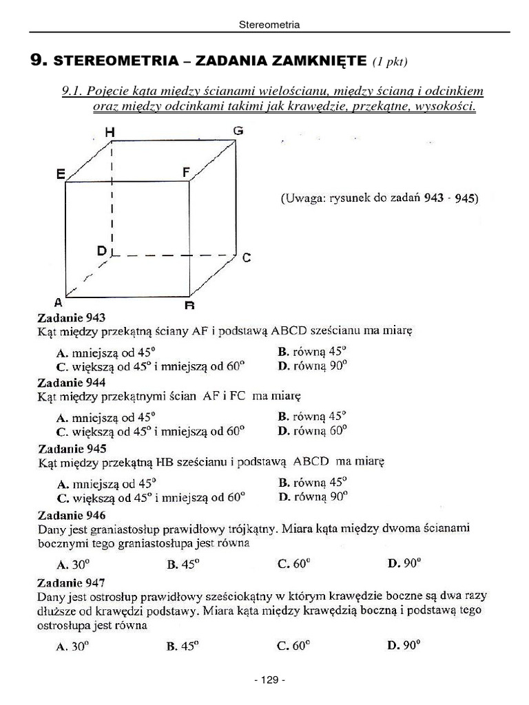 Stereometria | PDF