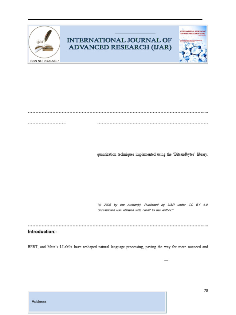 Optimizing Llama 3.2 1B Using Quantization Techniques Usingbitsandbytes ...