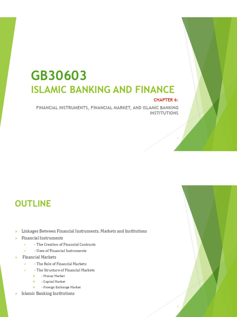 Islamic Banking: Financial Instruments & Markets | PDF | Financial Markets | Islamic Banking And ...