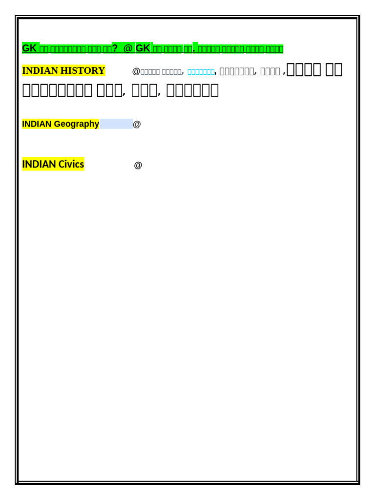 INDIAN Civics | PDF