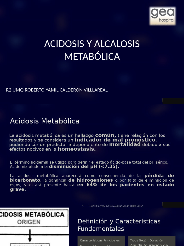 Acidosis y Alcalosis Metabólica: Guía Completa | PDF | Fisiología ...