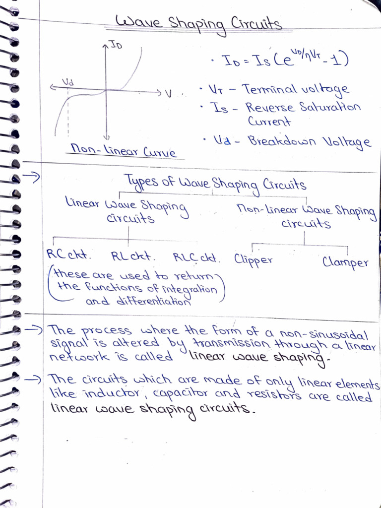 Wave Shaping Circuits Overview | PDF | Electric Power | Electromagnetism