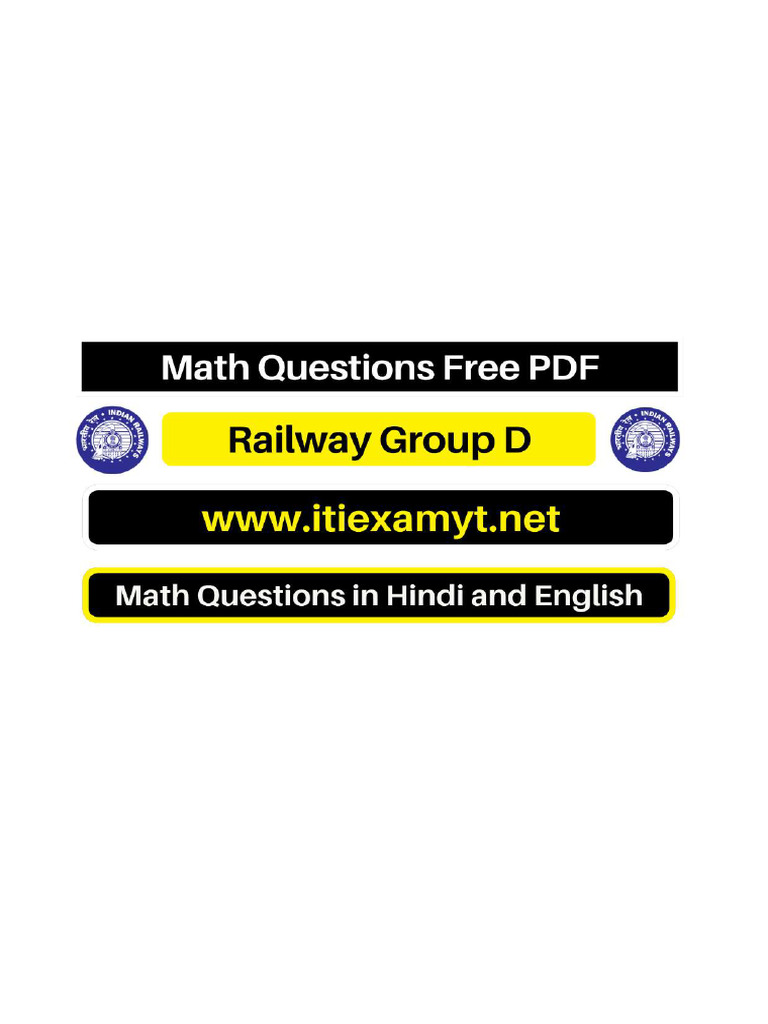 Math Questions PDF Group D | PDF