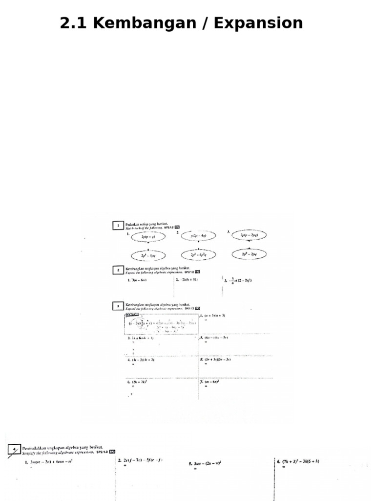 F2 MATH BAB2 Pemfaktoran and Pecahan Algebra | PDF