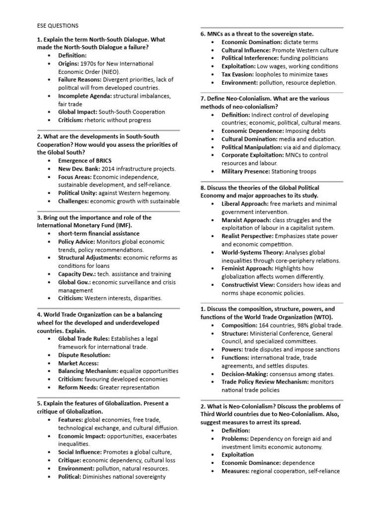 International Relations | PDF | World Trade Organization | Treaty On ...