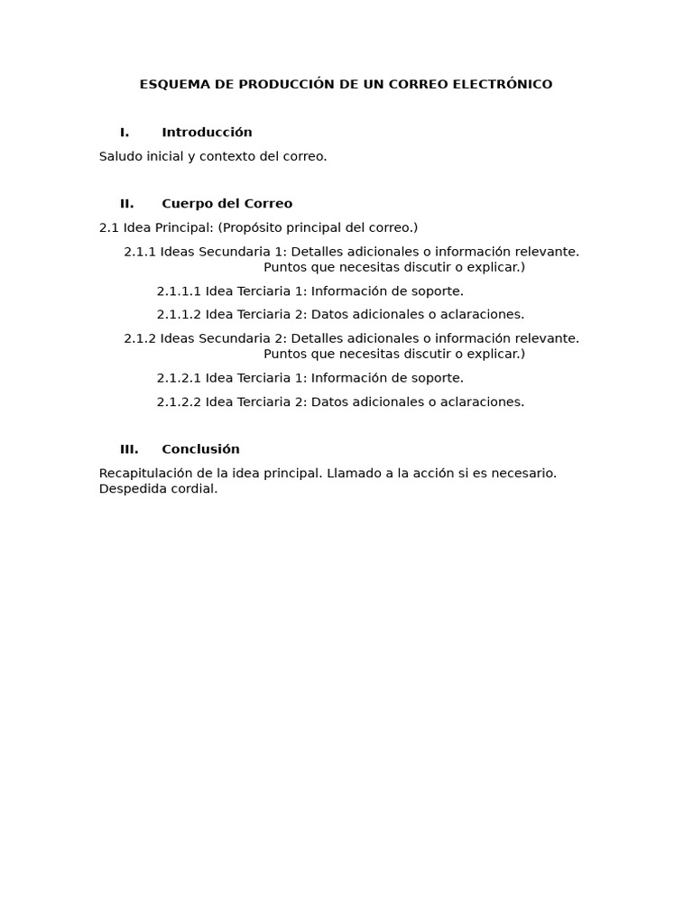 Esquema de Producción de Un Correo Electrónico - Ugugit | PDF