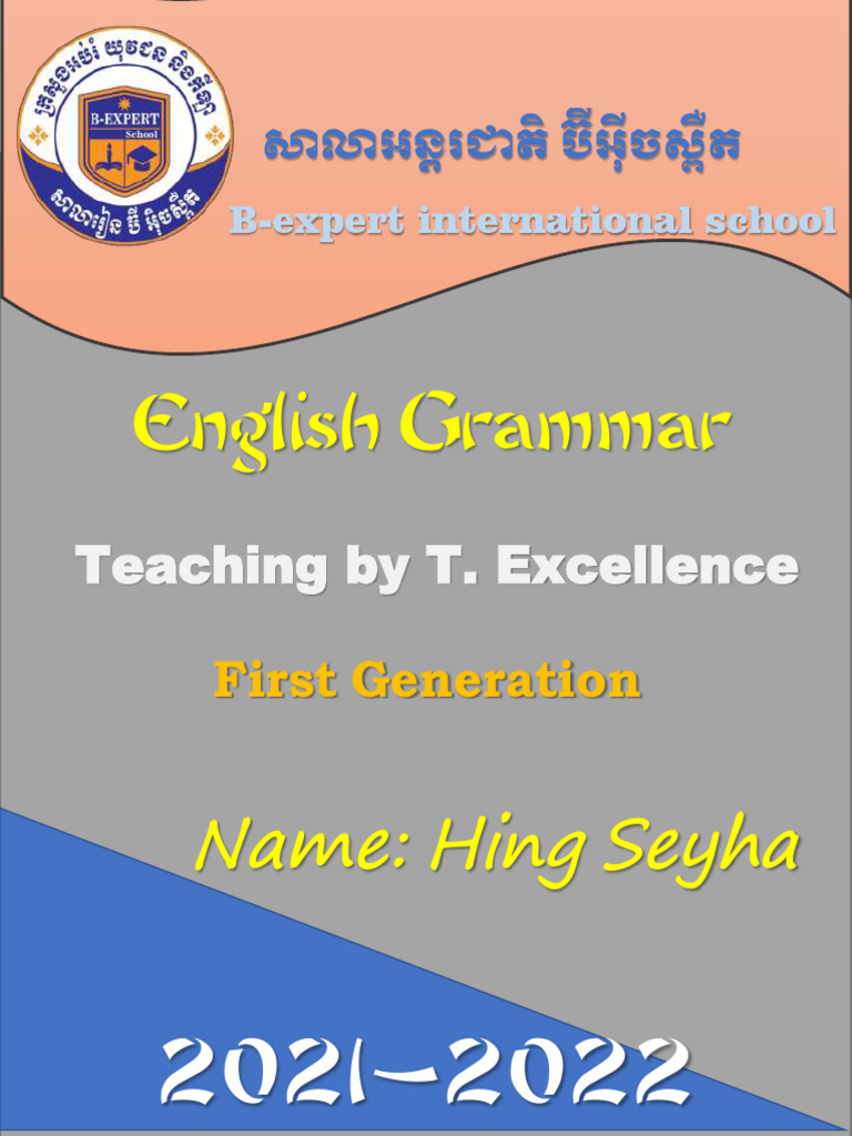 English Grammar Guide for B-Expert School | PDF | Grammatical Tense ...