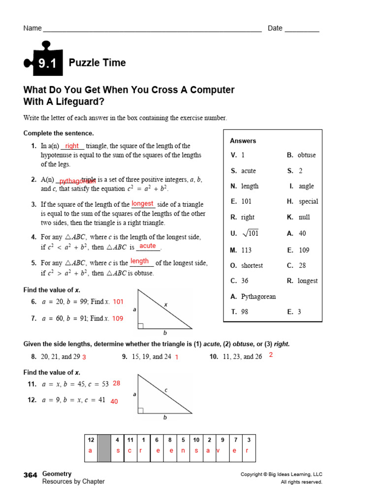 Kami Export - Sophia Chee - 9.1 Puzzle Time | PDF | Euclidean Geometry ...