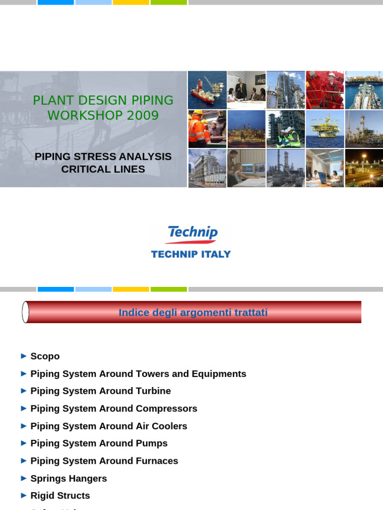 Corso Technip - Piping Stress Analysis Critical Lines | PDF