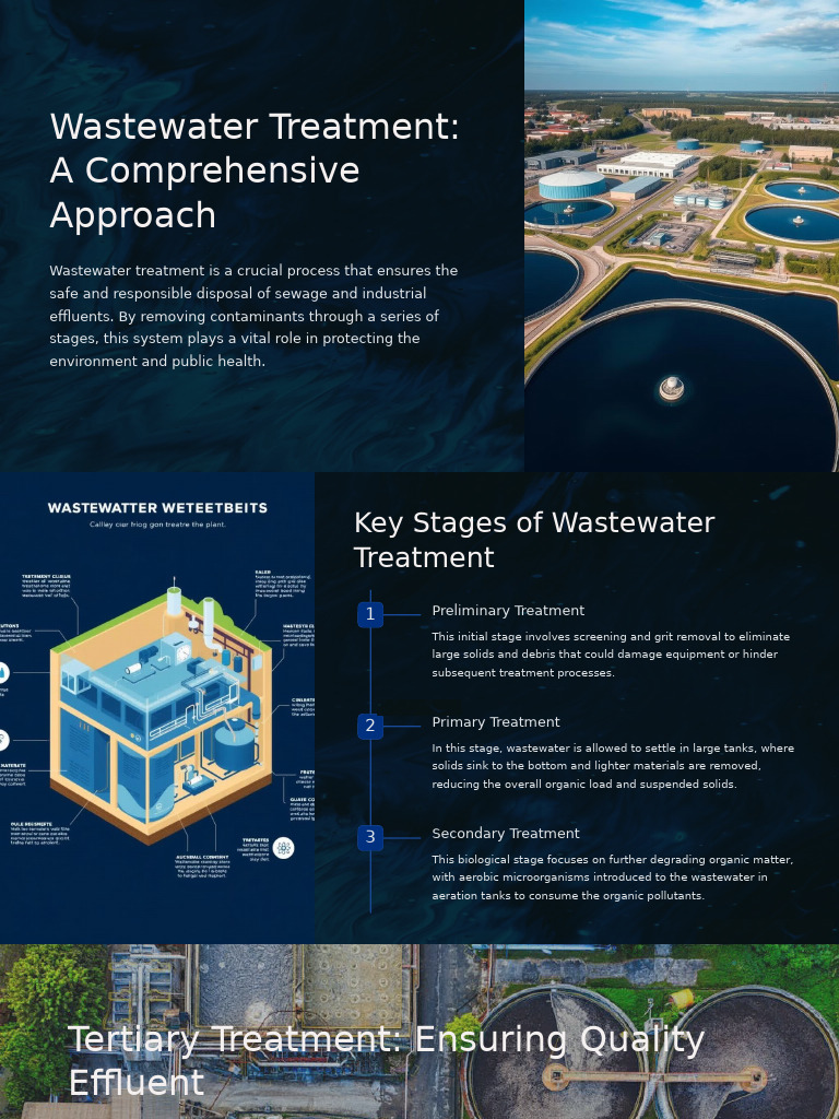 Wastewater Treatment Process Explained | PDF | Sewage Treatment | Water ...