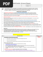 Vfs Passport Checklist | PDF | Notary Public | Passport