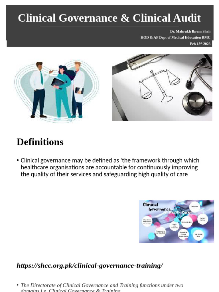 Clinical Governance & Clinical Audit | PDF | Health Care | Health Economics