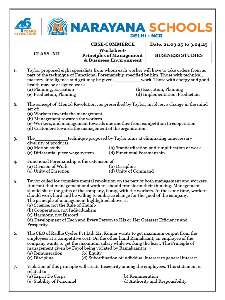 BST Worksheet 05 April 2025 | PDF | Disciplines | Employment