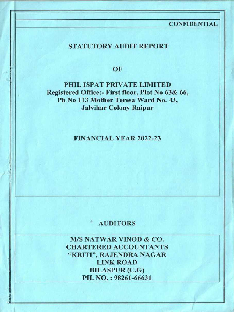 1704195625inancial-Result 2023 Compressed Compressed-compressed | PDF | Going Concern | Audit