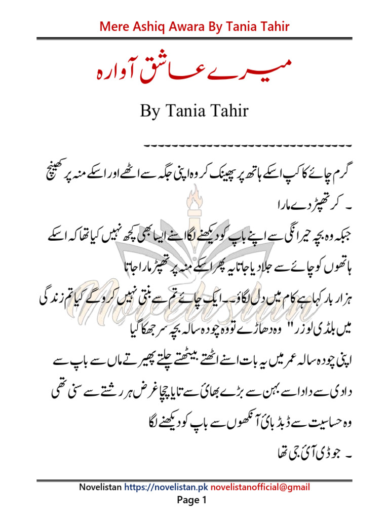 Mery Ashiq Awara by Tania Tahir | PDF
