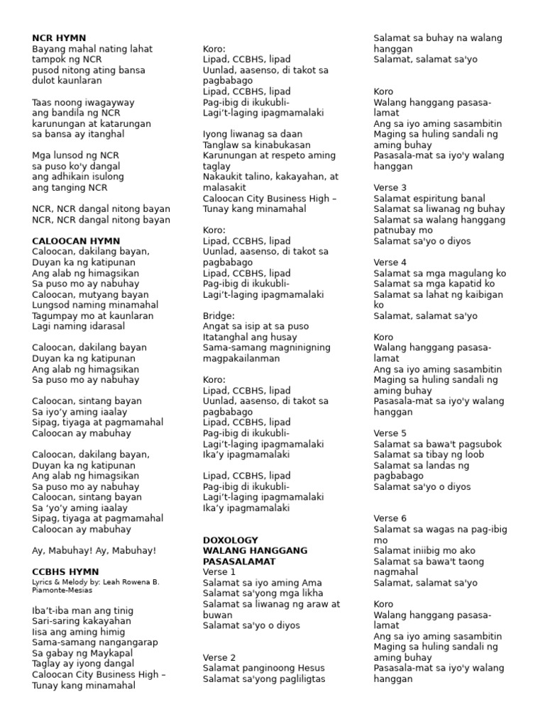 Moving Up Songs 2025 | PDF