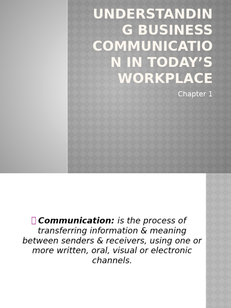 Business Communication Essentials Today Pdf Communication Information