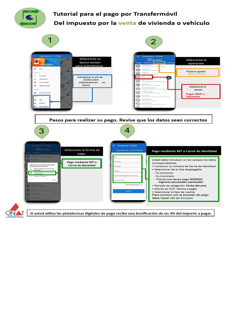 Tutorial Pago Transferm Por Venta Viv y Veh 2024 - 1727710218 | PDF