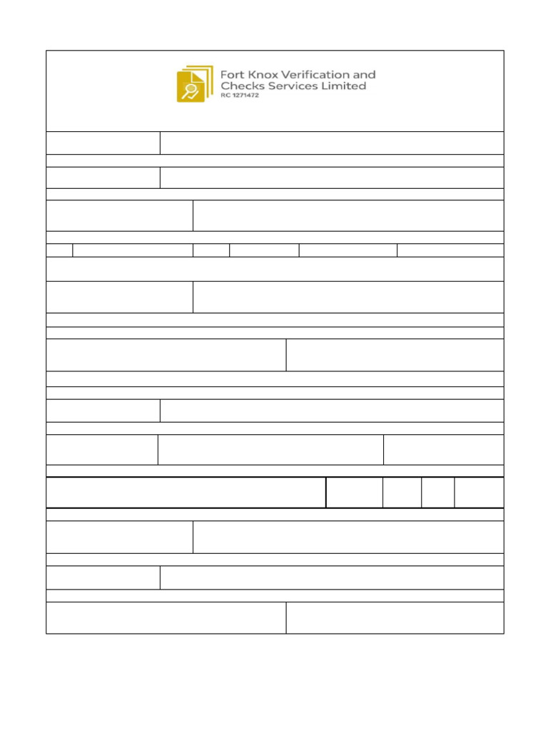 Fort Knox Guarantor Form | PDF