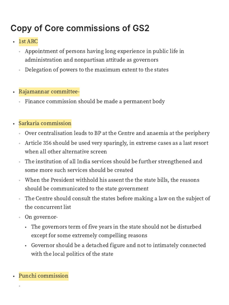 Copy of Core commissions of GS2 | PDF | Political Charters | Legal Documents