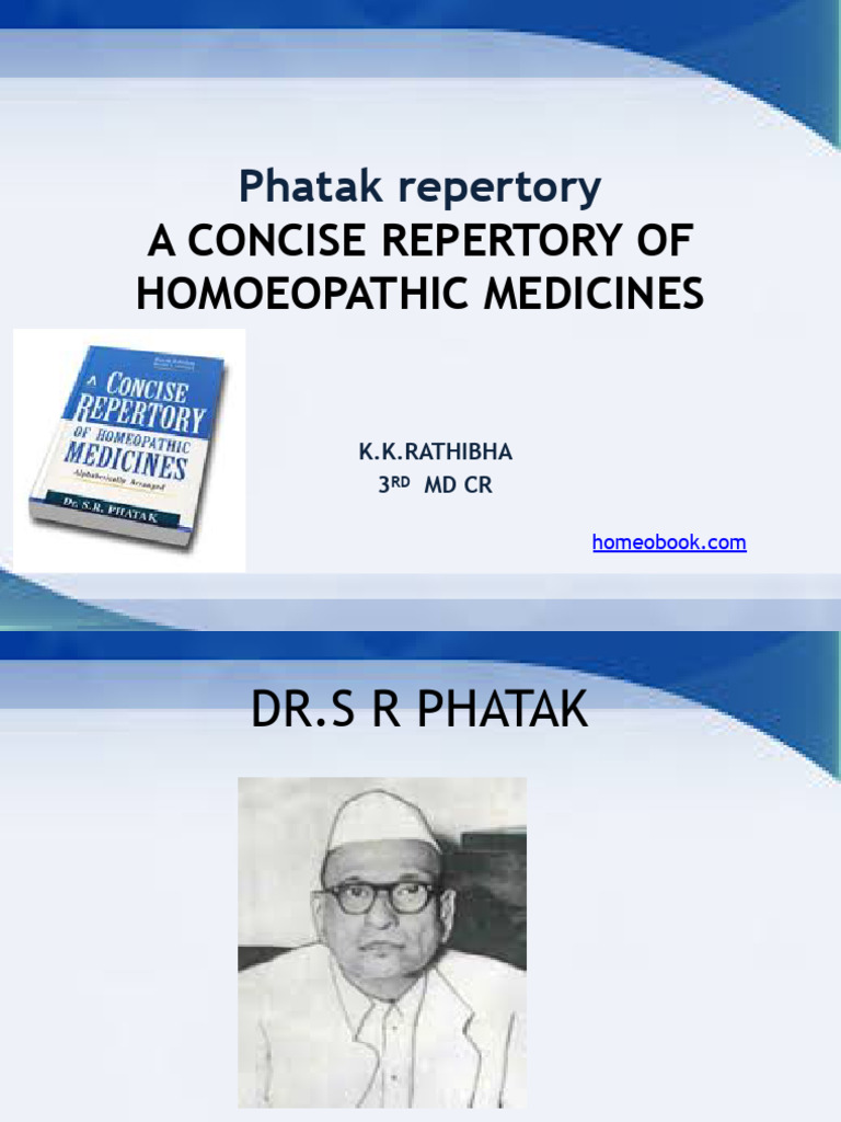 Review-of-Phatak-Repertory | PDF | Homeopathy | Medicine