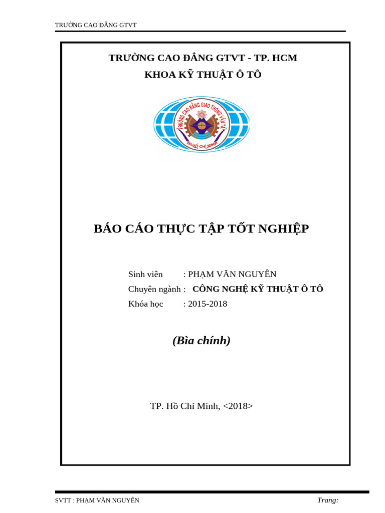 Mau Bao Cao Thuc Tap 2016 | PDF