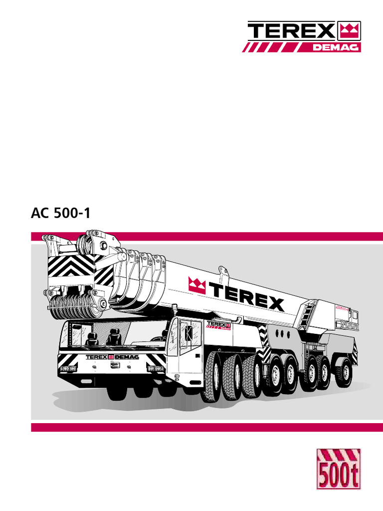 Grue Demag AC 500-1 : Performances et Caractéristiques | PDF | Économie
