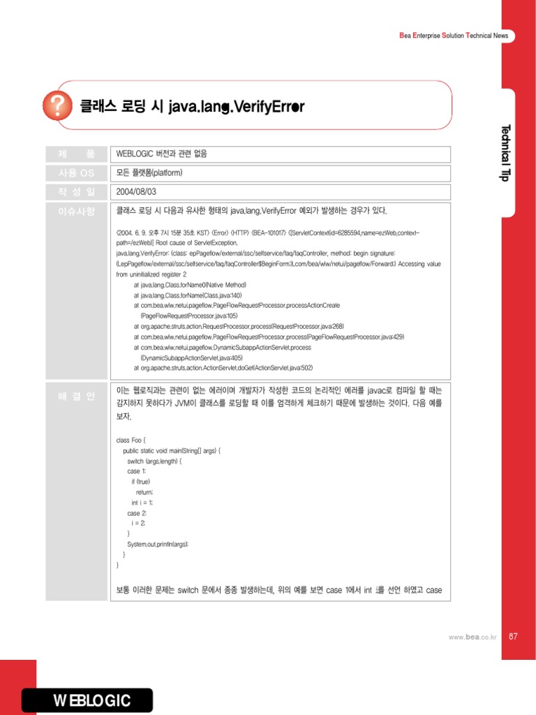 Java Lang VerifyError | PDF