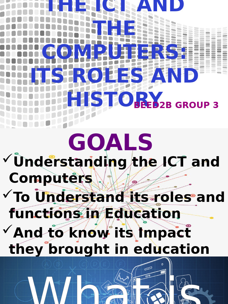 ICT in Education: Roles and History | PDF | Educational Technology ...