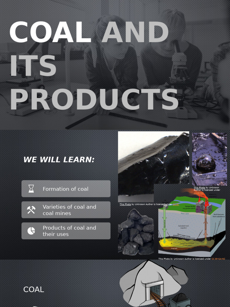 Coal Formation and Its Products | PDF | Coal | Bituminous Coal