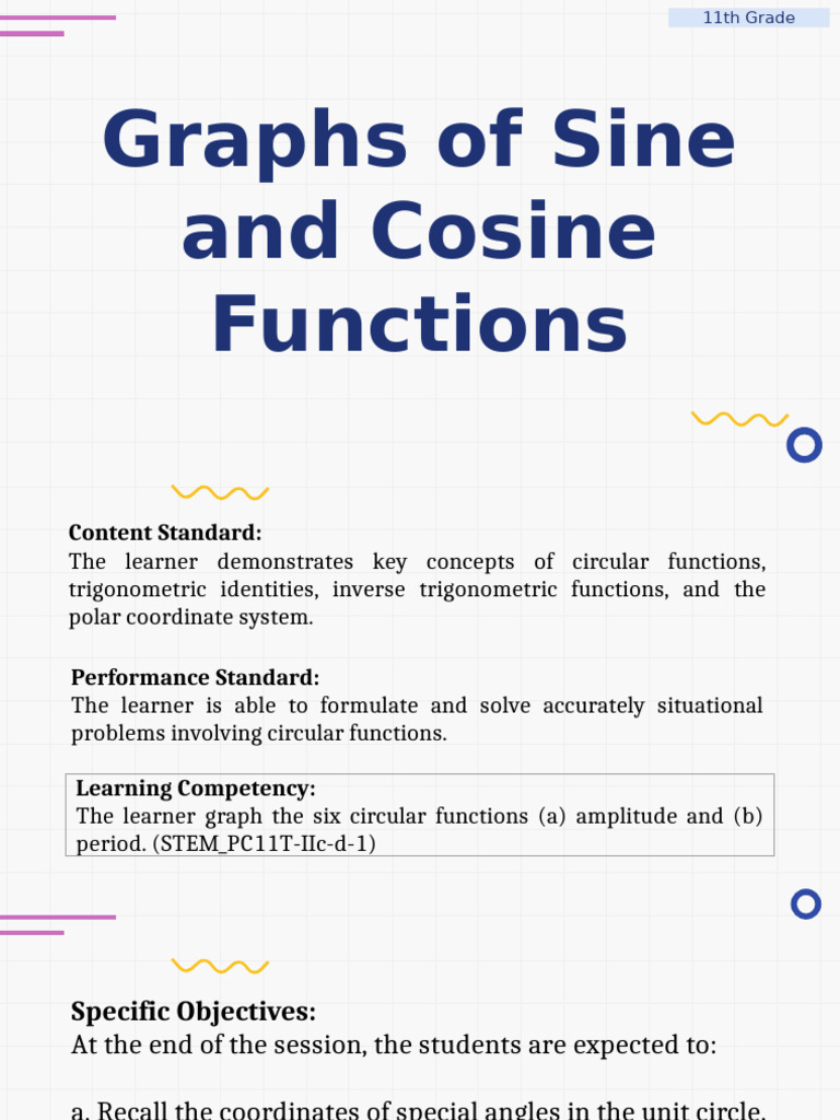 Graphs of Trigonometric Functions | PDF | Trigonometric Functions | Function (Mathematics)