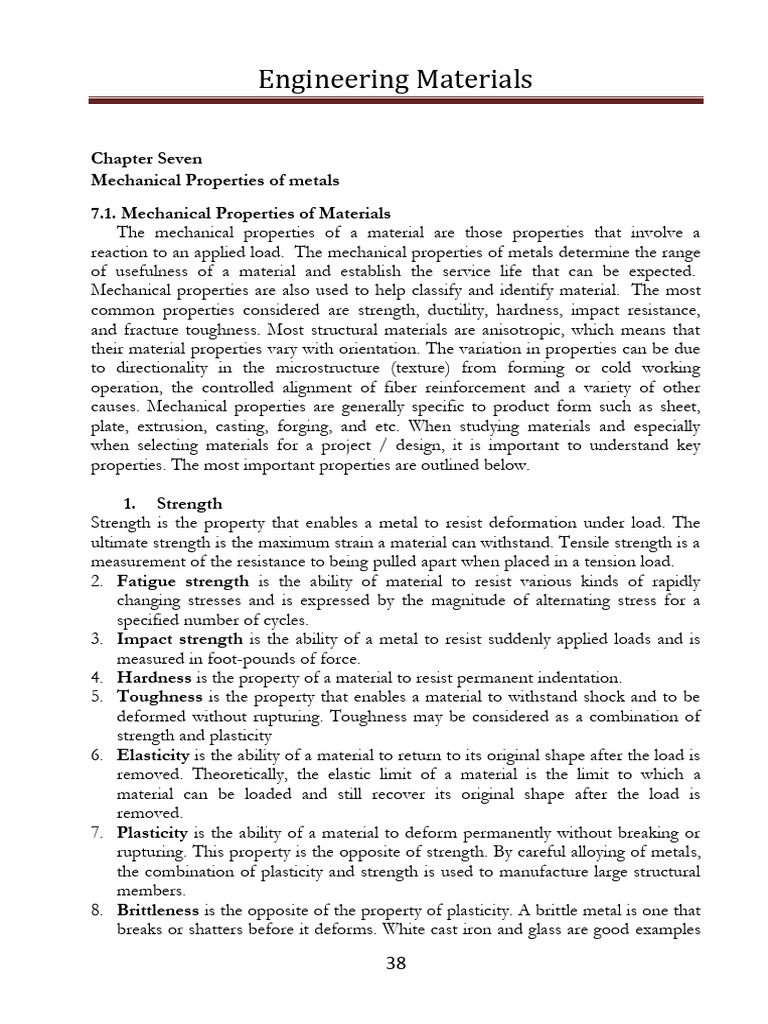 C3-Mechanical-Properties-of-metals (1) | PDF | Deformation (Engineering ...