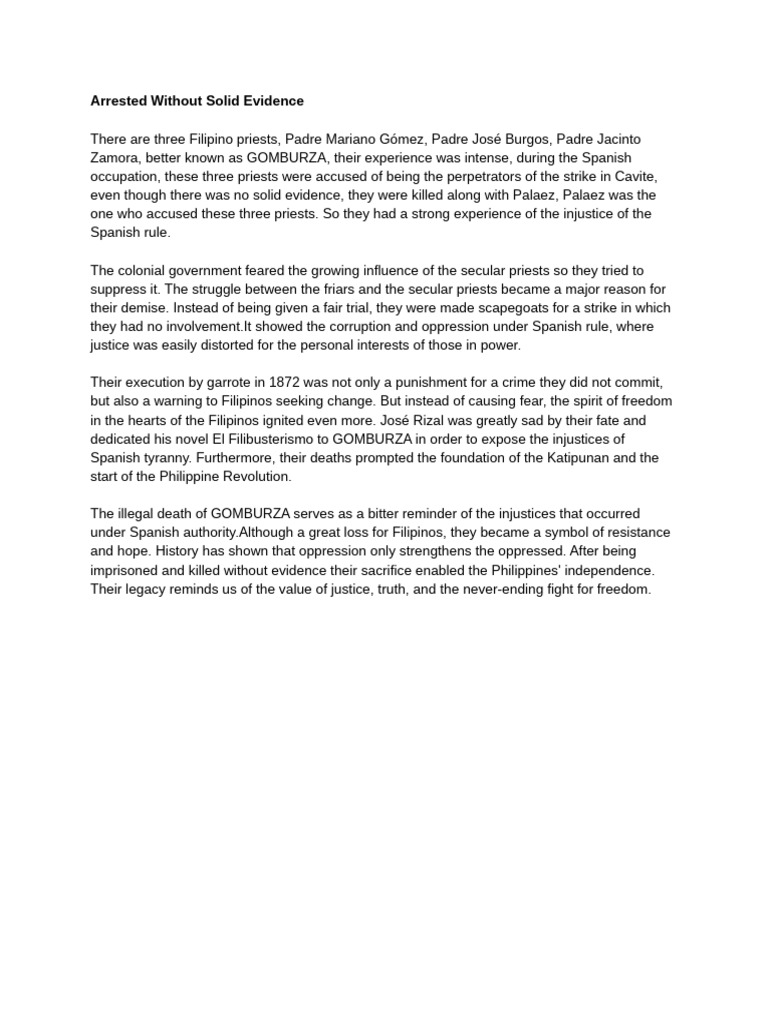 Arrested Without Solid Evidence | PDF