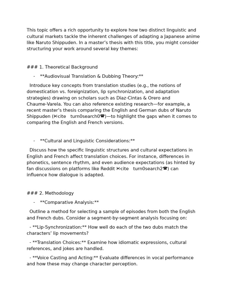GPT Dubbing Anime Topic Explanation | PDF | Linguistics | Translations