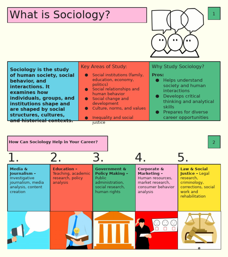 Sociology Subject Induction Slides | PDF