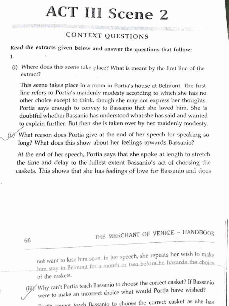 Act3 Scene2-Workbook Answers | PDF