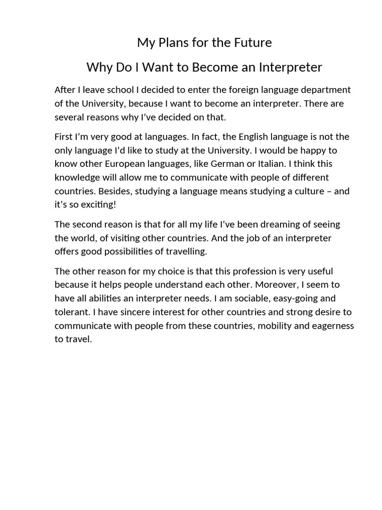 A Profession of An Interpreter | PDF