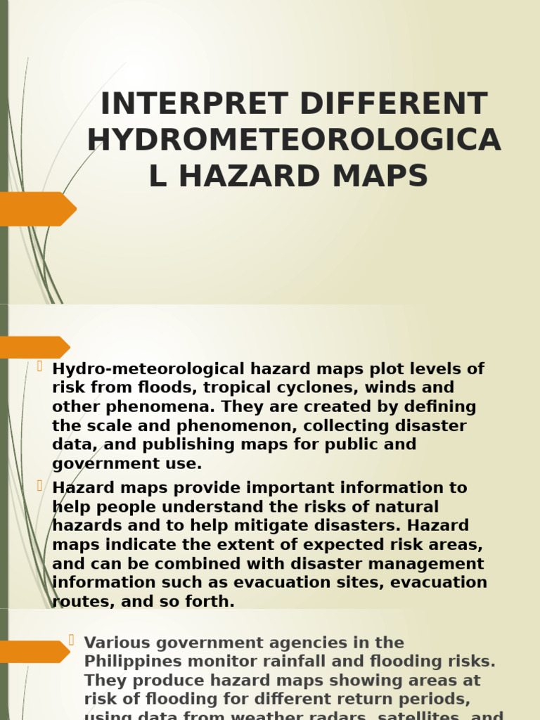 Interpret Different Hydrometeorological Hazard Maps | PDF | Tropical ...