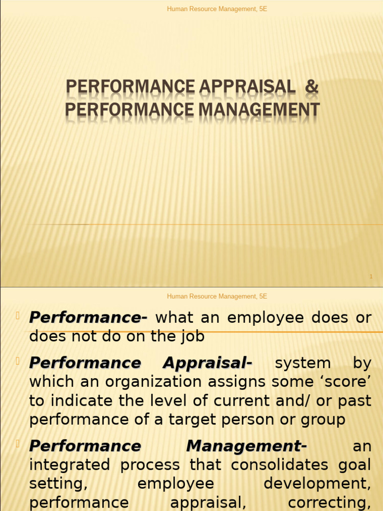 Performance Appraisal & Management | PDF | Performance Appraisal | Business
