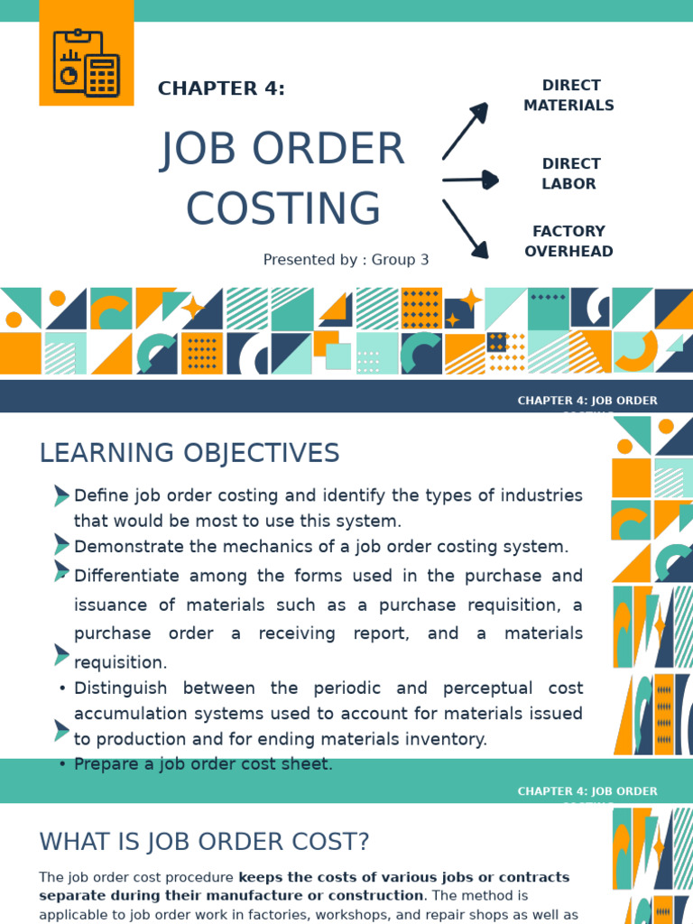 Job Order Costing Group3 | PDF | Payroll | Cost Of Goods Sold