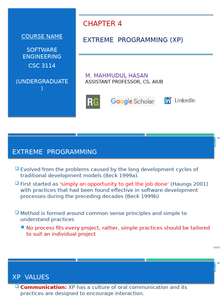SE - L04 - Extreme Programming (XP) | PDF | Computer Engineering ...