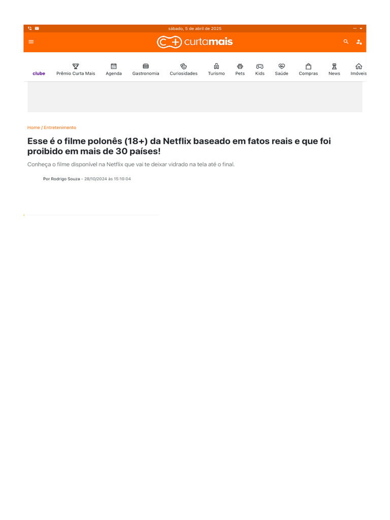 Esse É o Filme Polonês (18+) Da Netflix Baseado em Fatos Reais e Que ...