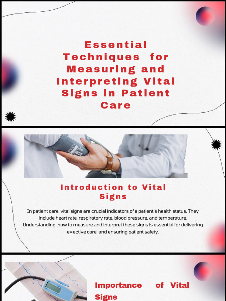 Vital Signs Measurement | PDF