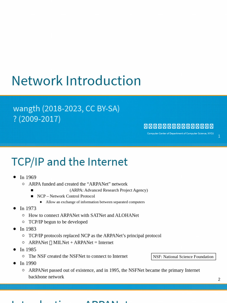 01 Network Introduction | PDF | Internet Protocol Suite | Internet Protocols