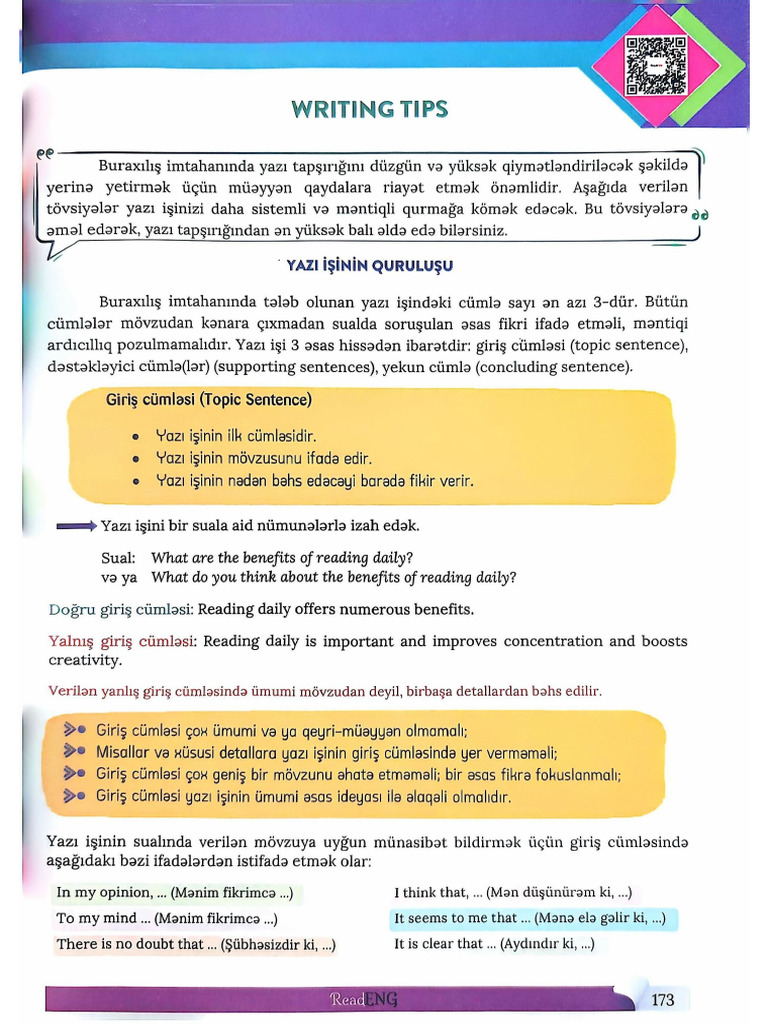 Writing Qizil Qaydalar | PDF