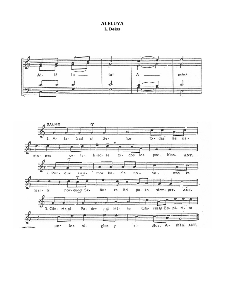 Aleluya de Deiss | PDF